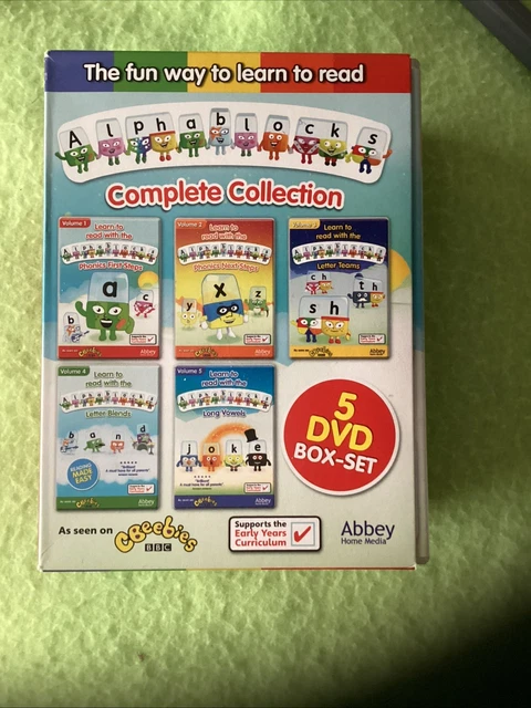 ALPHABLOCKS COMPLETE COLLECTION DVD Box Set - Vol 1-5 - CBeebies ...