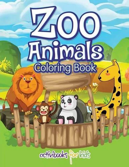 ZOO ANIMALS COLORING Book by Activibooks For Kids (English) Paperback ...