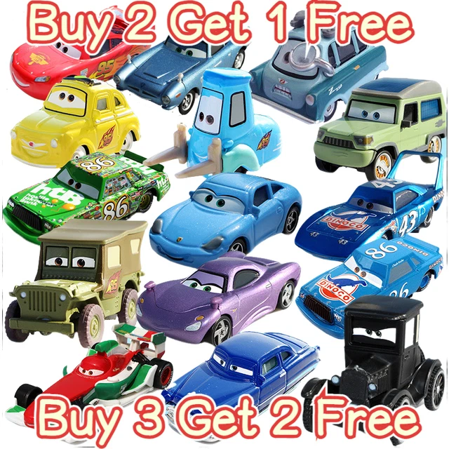DISNEY PIXAR CARS New Lightning McQueen 1:50 Diecast Model Car Toy Car ...