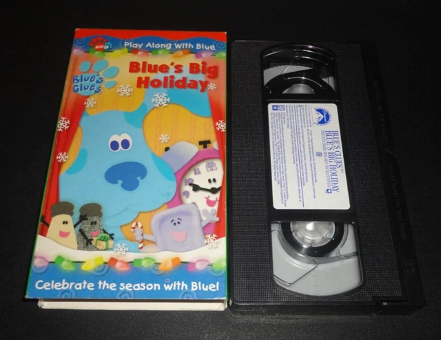 BLUE'S CLUES : Blue's Big Holiday (VHS, 2001) Blues Nick Jr. Rare Kids ...