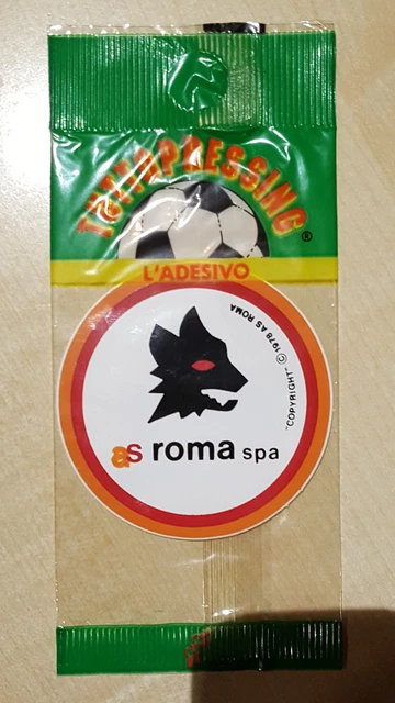 VINTAGE AS ROMA sticker adesivo ultras lupetto barilla ennerre totti ...