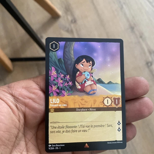 LORCANA TRADING CARD Game Disney Chapitre 1 Carte Rare Lilo 9/204 Fr ...