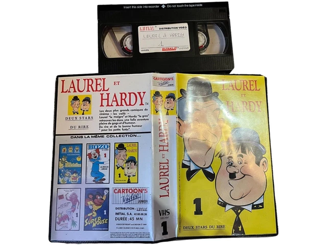 ANCIENNE CASSETTE VHS Magnétoscope Film Dessin Anime Laurel Et Hardy ...