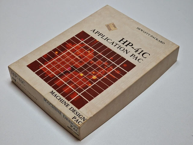 HEWLETT-PACKARD SCIENTIFIC PROGRAMMABLE calculator HP-41 Machine Desgn ...