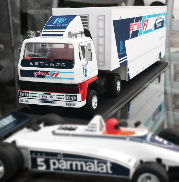 SCALEXTRIC ROADTRAIN T45 Truck Lorry Leyland Brabham Parmalat F1 ...