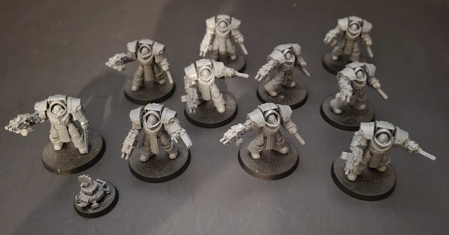 WARHAMMER 30K/40K SPACE Marines Legion Cataphractii Terminator Squad-9 ...