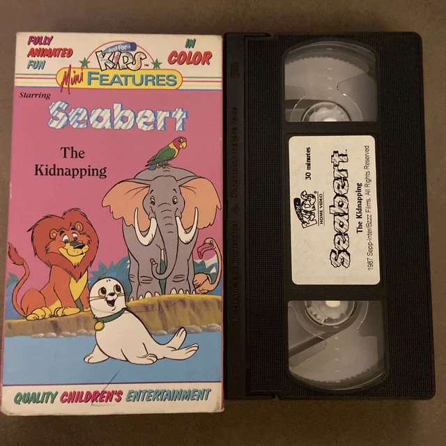 SEABERT THE KIDNAPPING VHS RARE dessin animé pour enfants émission de ...