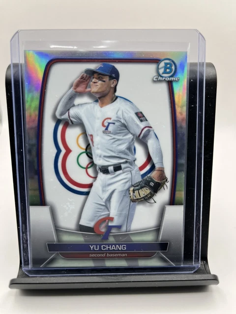 2023 BOWMAN CROMO Wbc Taipei Chino Wbc-10 Refractor Yu Chang /499 Sp ...