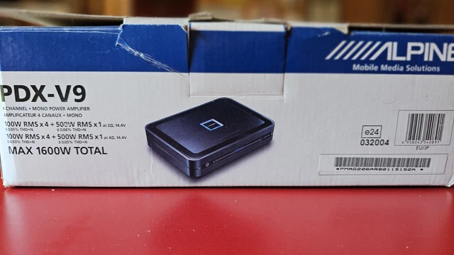 ALPINE PDX-V9 5-CHANNEL Amplifer 4 X 100w + 1 X 500w Sub Output £350.00 ...