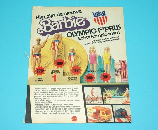 BARBIE MAGAZINE ADVERT 1980s MATTEL KUIFJE BENELUX EUR 2,99 - PicClick FR