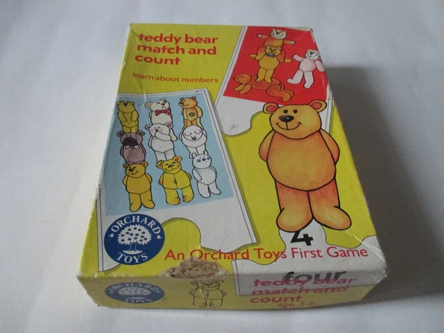 TEDDY BEAR MATCH and Count Jig-Piece Numbers Game for age 3-6 Pre-Owned ...