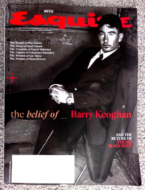 ESQUIRE MAGAZINE OCTOBER / November 2023 Barry Keoghan Post Malone ...