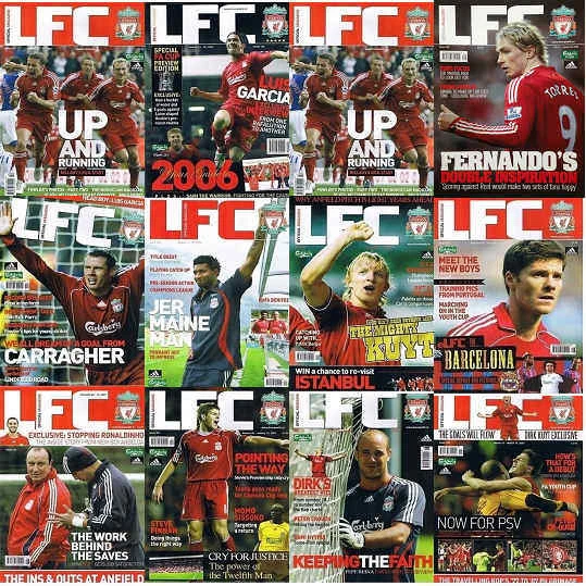 LFC LIVERPOOL FOOTBALL Club Magazine + Posters 2005 to 2007 – Various ...