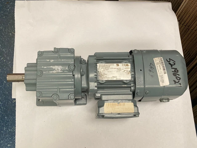 SEW EURODRIVE,R27 DRS71S4/ES7R,1/3 HP Gearmotor Ratio 69.47 1700/24 RPM ...