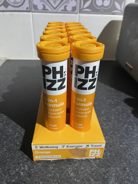 PHIZZ ORANGE HYDRATION & Multivitamin Effervescent - 12 Packs 240 ...