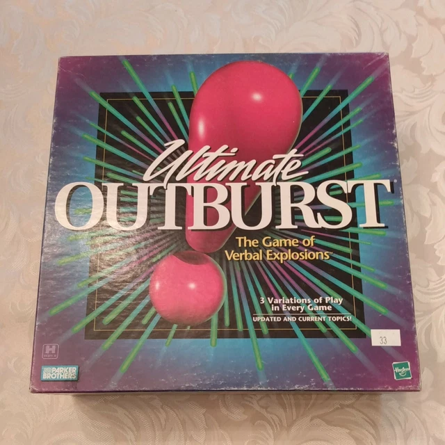 VINTAGE ULTIMATE OUTBURST Game Parker Bros. Hasbro 1999 Edition All ...