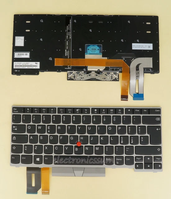 ITALIAN IT KEYBOARD For Lenovo Thinkpad T490 E490 E495 T495 L390 / Yoga ...
