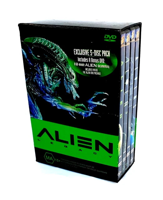 ALIEN LEGACY (2000) DVD Exclusive 5 Disc 20th Anniversary Box Set With ...