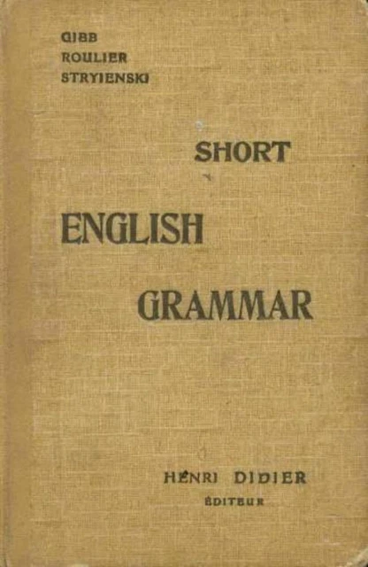 ENGLISH GRAMMAR SHORTS | Gibb Stryienski Roller | Good Condition £9.51 - PicClick UK