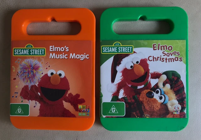 SESAME STREET ELMO'S Music Magic & Elmo Saves Christmas DVD R4 $29.95 ...