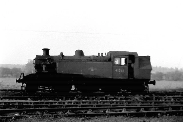 35MM RAILWAY BLACK & White Negative Ivatt 41261 at Severn Tunnel ...