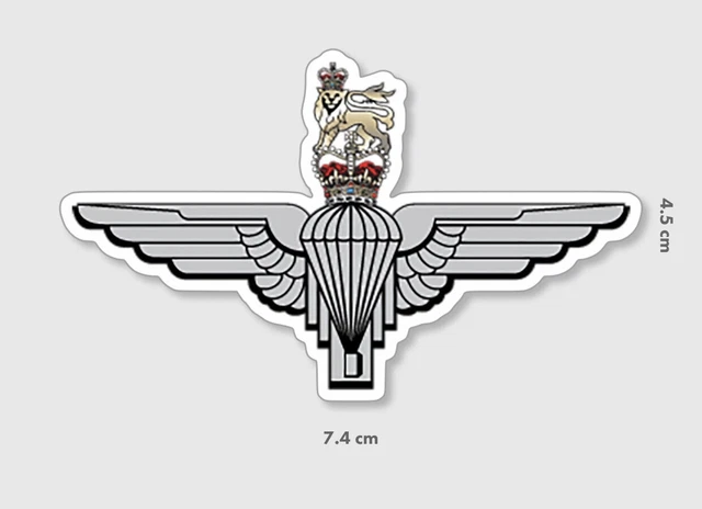 PARACHUTE REGIMENT STICKER / Para Wings / Airborne Transparent Sticker ...
