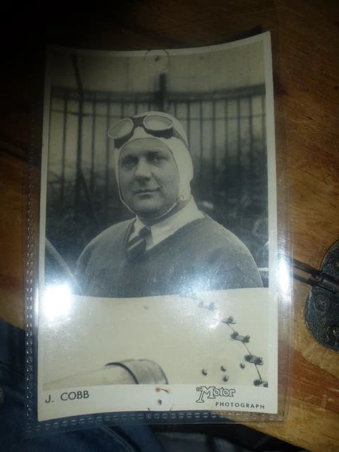 1930S MOTOR RACING Driver John Cobb "Motor" Real Photograph Postcard U ...