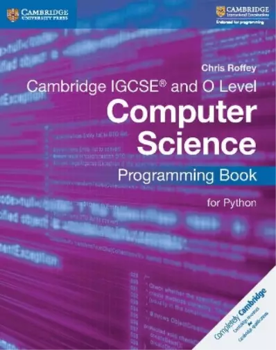 Cambridge Igcse® And O Level Computer Science Programming Book For Python Cambr £1060