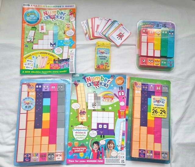 NUMBERBLOCKS ADHD ,11-15 alphablocks. gift set birthday Cards Magazines ...