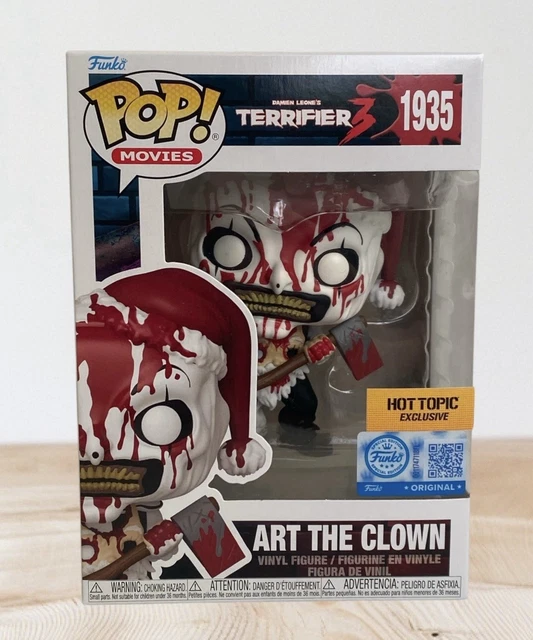 FUNKO POP TERRIFIER 3 Art the Clown Bloody Axe 1935 Hot Topic Ex in ...