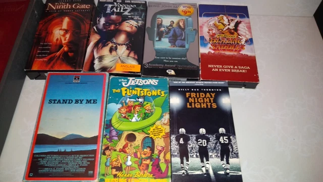 VHS SAMPLER 80S 90s 2000s Jetsons Stand By Me Blazing Saddles 9th Gate ...
