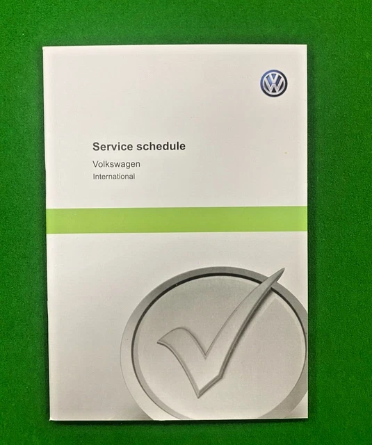 VOLKSWAGEN SERVICE HISTORY Book For All VW Model Petrol And Diesel ...