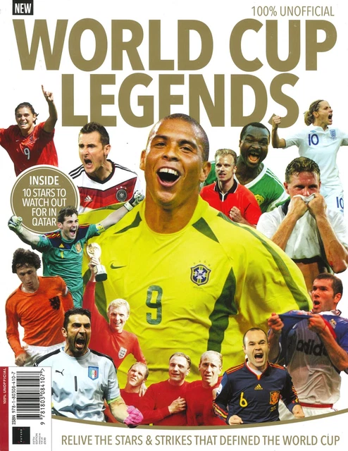 WORLD CUP LEGENDS Magazine, Football, Soccer, Maradona, Pelé, Ronaldo ...