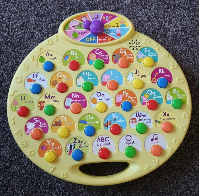 PEPPA PIG FUN Phonics ABC Spelling Letter Electronic Game Pad Alphabet ...