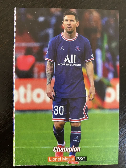 RARE CHAMPION THIN Card Lionel Messi PSG Soccer EUR 20,00 - PicClick FR