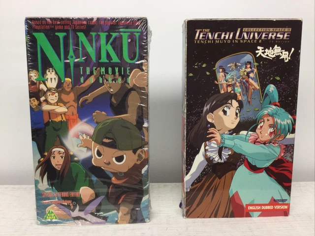 2 CASSETTES D'ANIME VHS Ninku The Movie AnimeWorks 1998 / Tenchi ...