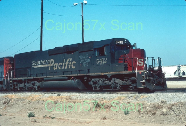 ORIGINAL SLIDE- SP SD40T-2 5412 (ex-DRGW) At Carson,CA. 8/96 EUR 3,68 ...