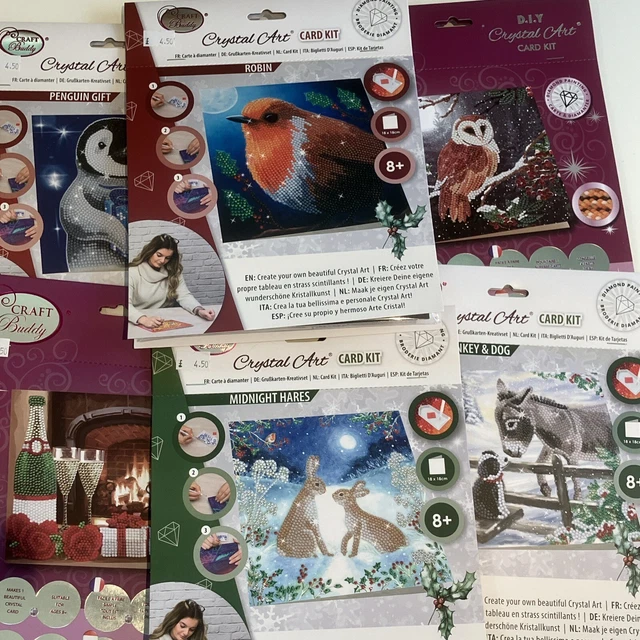 CRAFT BUDDY CRYSTAL art card kits Bundle - 6 Kits £22.50 - PicClick UK