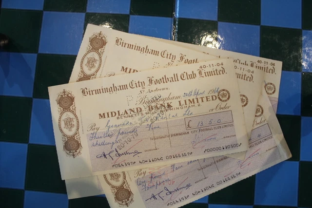 VINTAGE OFFICAL BIRMINGHAM City Bank Cheque From 1960s £4.99 - PicClick UK