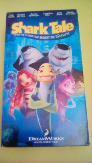 SHARK TALE RARE DreamWorks Animation 2005 VHS cartoon Will Smith Jack ...