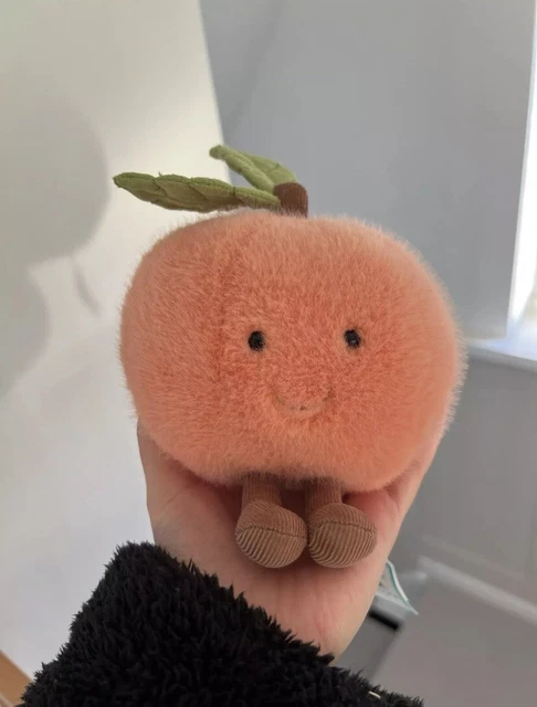RARE JELLYCAT AMUSEABLE Peach NWT 2024 £45.00 - PicClick UK