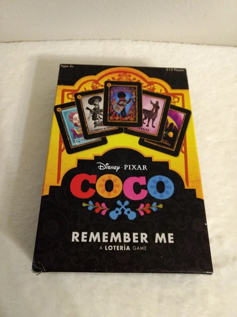 COCO REMEMBER ME A Loteria Game Disney Pixar 2-12 Player Age 4+ Pre ...