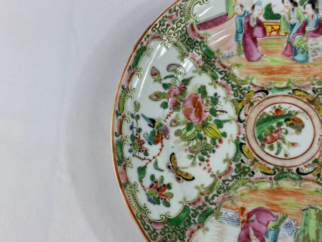 ANTIQUE 19TH C Chinese Export Rose Medallion Famille Rose Porcelain ...