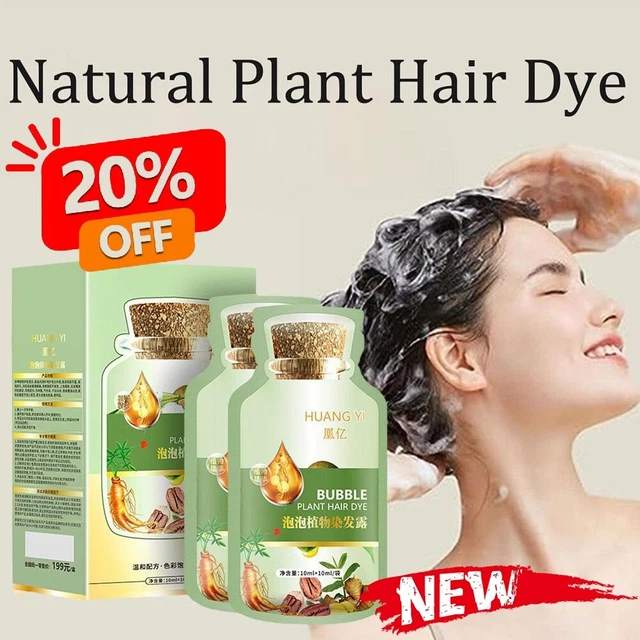 Natural Plant Hair Dye Bubble New Botanical Based For Grey Hair Color 9842