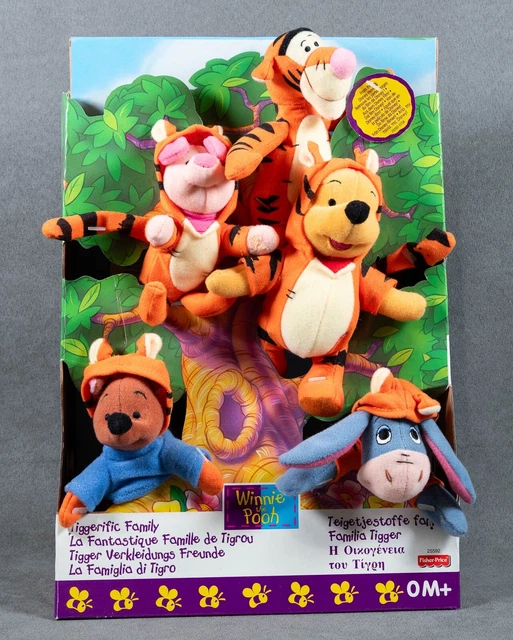 WINNIE THE POOH Tiggerific Family Fisher Price 1999 Plush Baby Vintage ...