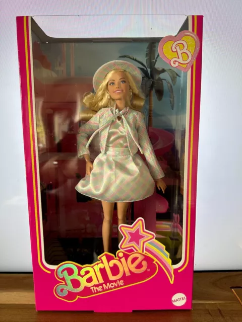 Barbie The Movie Collectible Doll Margot Robbie As Barbie In Plaid Matching Set £8893