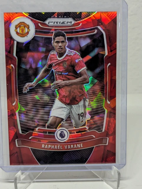 2021-22 PRIZM PREMIER League Raphael Varane ROSSO Ghiaccio Cracked #276 ...