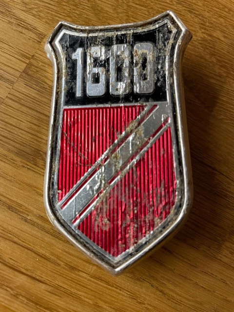 VINTAGE CLASSIC FORD 1600 Wing Badge Emblem 1970s Cortina Capri Escort ...