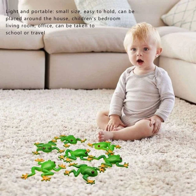 TRICKY TOY SOFT Rubber Fake Frog Simulation Decompress Frog Toys Frog ...