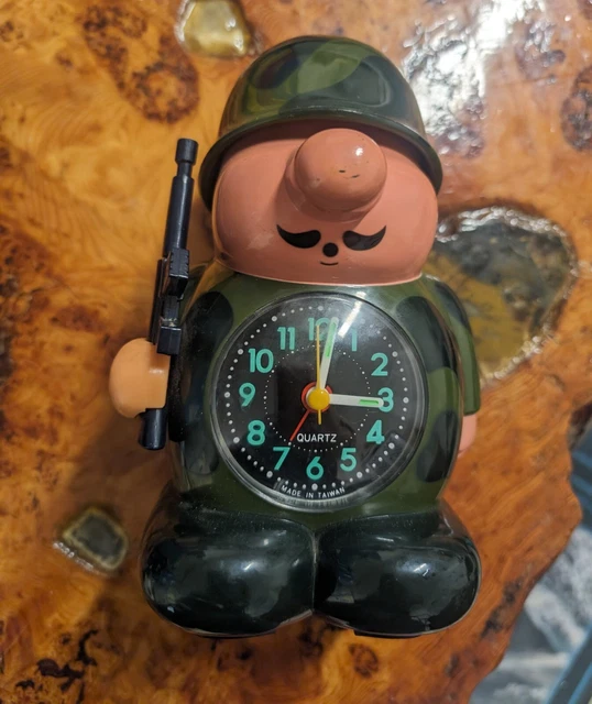 VINTAGE 80'S TELSTAR Mr. General Army Soldier Alarm Clock, Tested ...